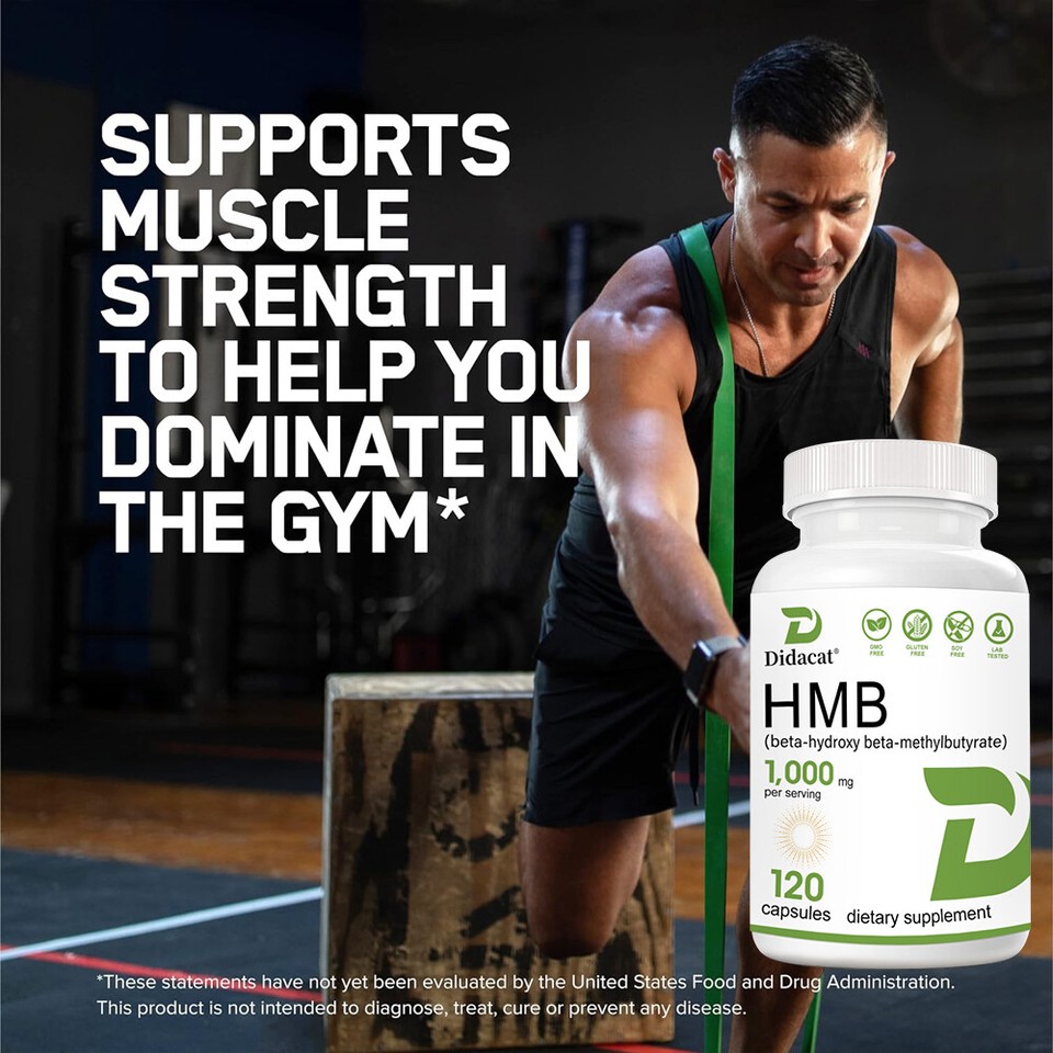 HMB (Beta-Hydroxy Beta-Methylbutyric) 1000mg 30 To 120 Capsules, Muscle ...