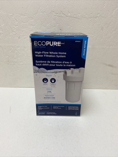 EcoPure EPWO4 Universal Large Capacity Whole House Water Filter Housing ...