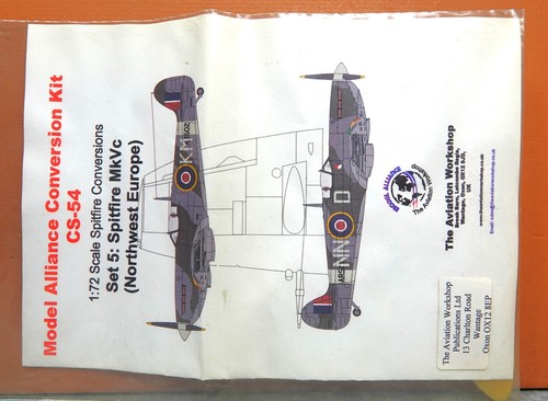 1/72 MODEL ALLIANCE SUPERMARINE SPITFIRE MK.Vc RESIN CONVERSION KIT ...