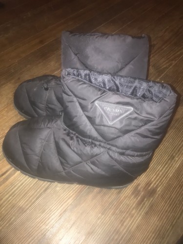 Prada Padded Nylon Snow Boots Mens, BN, Orig $1129 | eBay