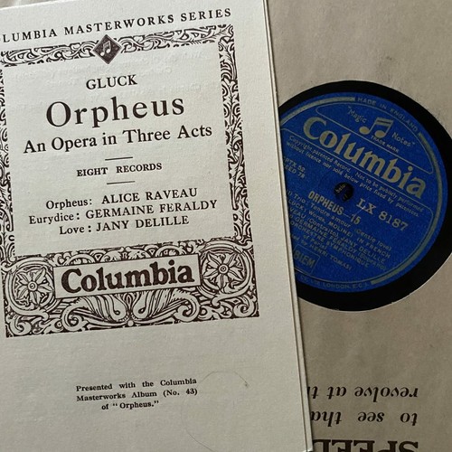 LX 8186/93 Gluck Orpheus / Alice Raveau 8 x 78 rpm | eBay