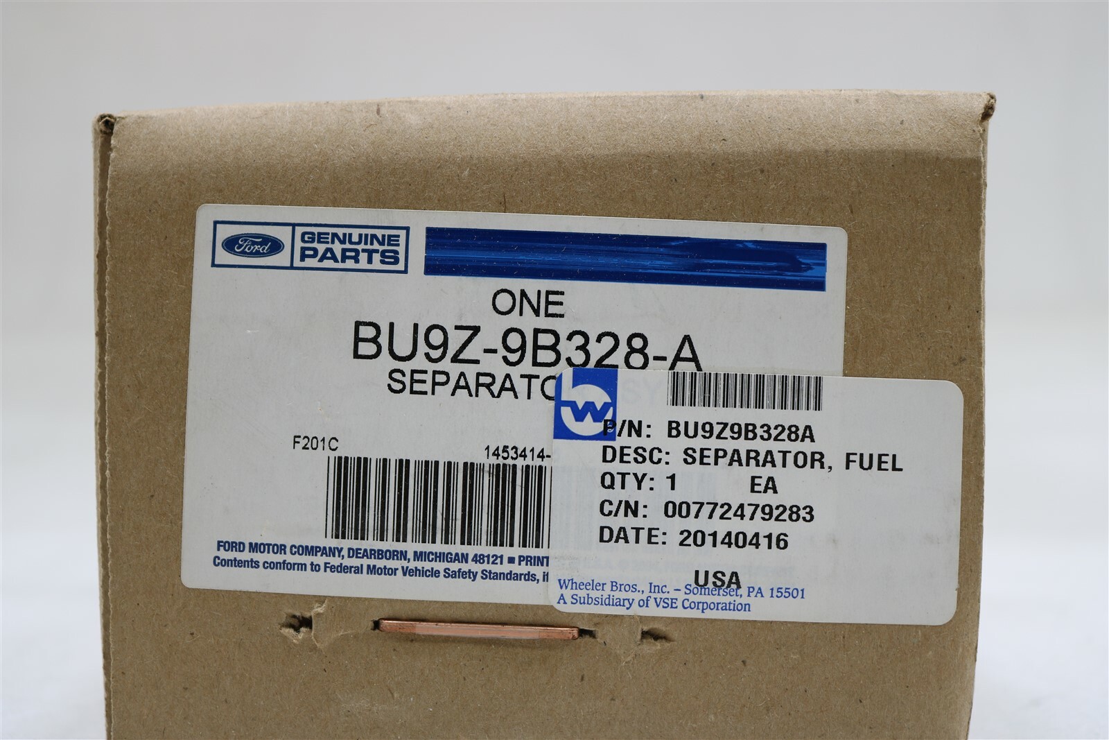 NEW OEM Ford Fuel Vapor Separator BU9Z-9B328-A F53 Stripped Chassis 6 ...