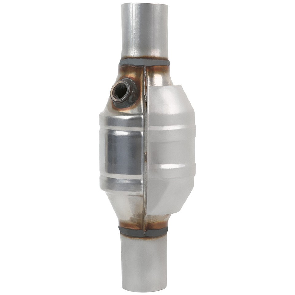 Pair of 2" Inlet/Out Catalytic Converter High Flow Stainless For Ford F ...