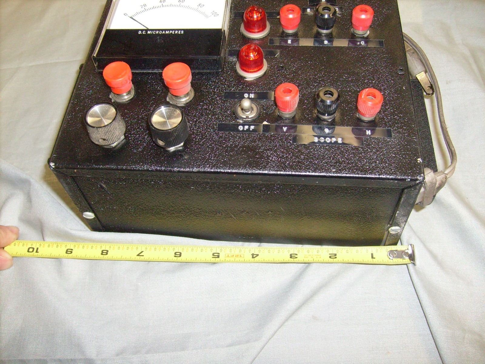 Vintage Ham Radio Bench meter tester - Scope , PNP NPN program plug ...