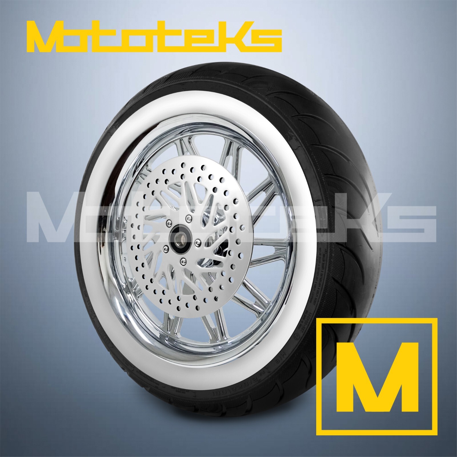 16" 16x3.5 EDGE MAG WHEEL CHROME FOR HARLEY SOFTAIL MODELS REAR WHEEL ...