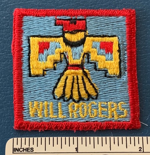Vintage 1950s WILL ROGERS RESERVATION Boy Scout Camp PATCH BSA Oklahoma ...
