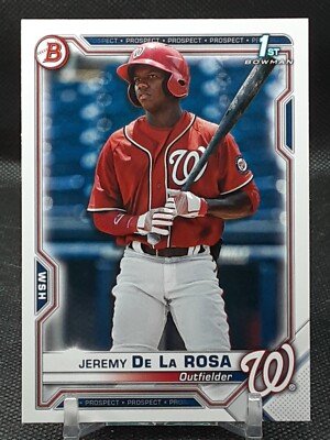 JEREMY DE LA ROSA 2021 BOWMAN DRAFT ROOKIE NATIONALS G1 | eBay