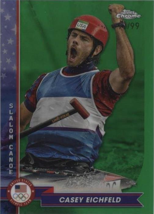 2024 Topps Chrome U.S. Olympic & Paralympic Team and Hopefuls - Casey Eichfeld #78 Green ...