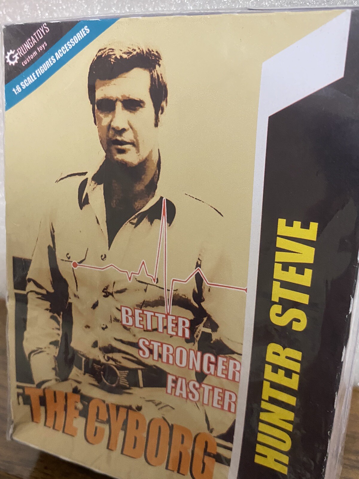 Grungatoys HUNTER STEVE Austin The Cyborg Set Six Million Dollar Man ...