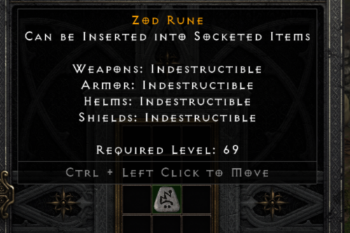 Diablo 2 Resurrected D2R PC Xbox - #33 - Zod Rune - All Regions NL or ...