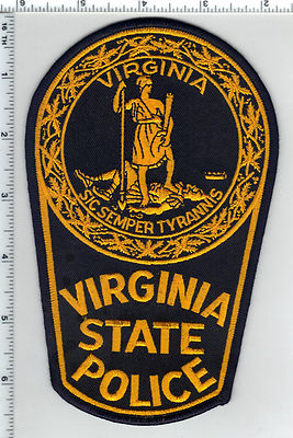 Virginia State Police Narrow Border Shoulder Patch from the 1980's | eBay