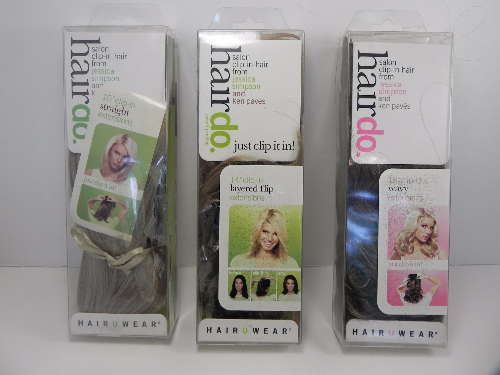 HairDo JESSICA SIMPSON Salon Clip-In Hair Extension 10" Straight ...