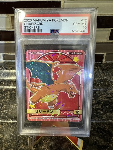 PSA 10 Charizard 2023 Pokemon Marumiya Stickers | eBay