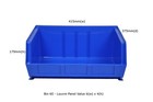 Rhino Tuff Plastic Parts Bins - Blue Red or Yellow Garage Shelving ...