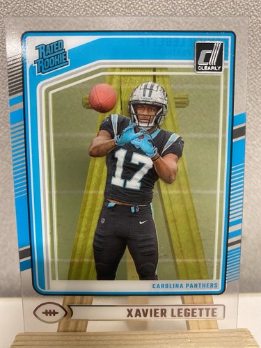 2024 Clearly Donruss Football #66 Xavier Legette Rated Rookie Panthers ...