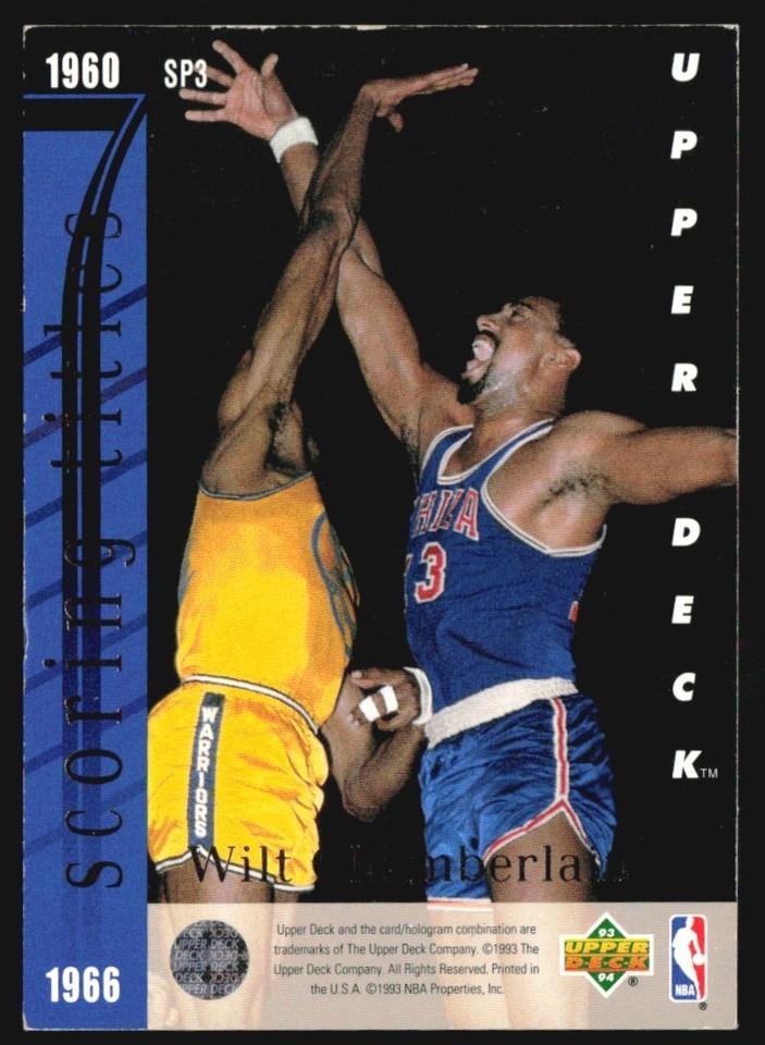 1993-94 Upper Deck Seven Straight Michael Jordan Wilt Chamberlain #SP3 ...