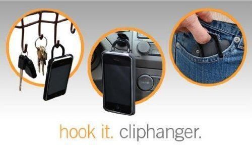 ClipHanger Universal Clear Phone Holder Belt Purse Clip Car Mount Auto ...