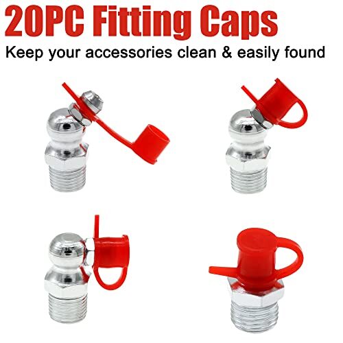 Tool Grease Fittings Kit 70pc Sae & Metric Grease Zerk Assortment ...