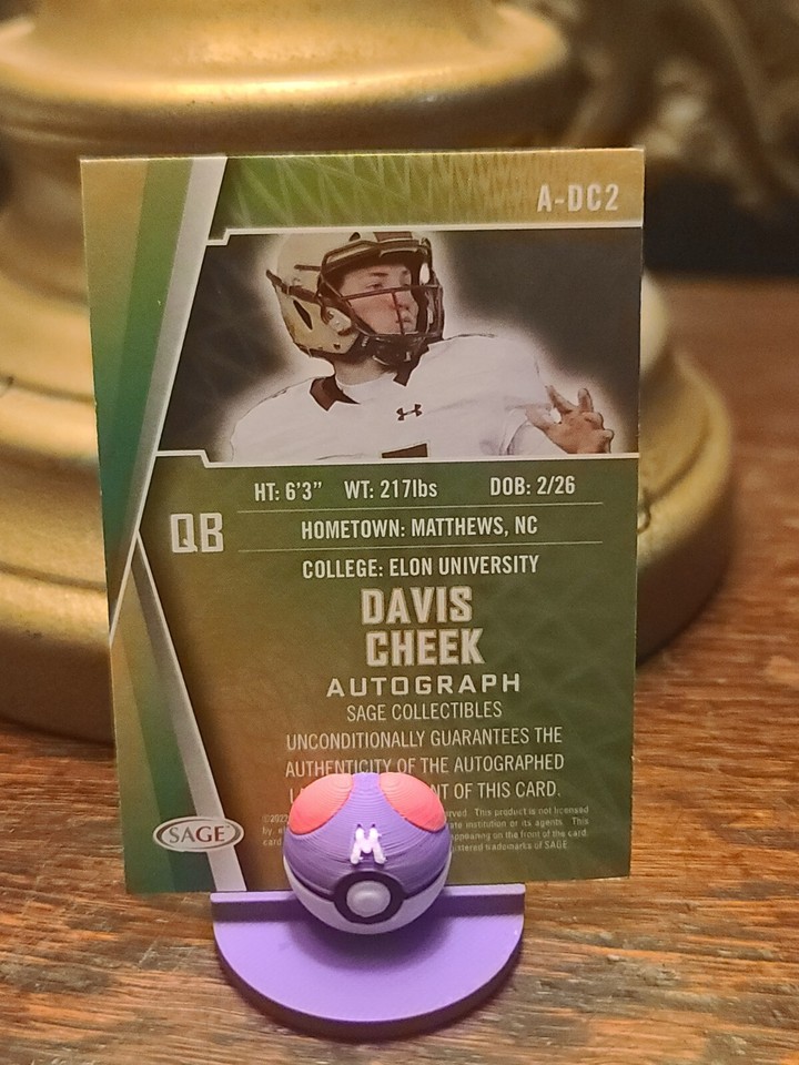 2022 SAGE High Series - Autographs Red #A-DC2 Davis Cheek (AU, RC) | eBay