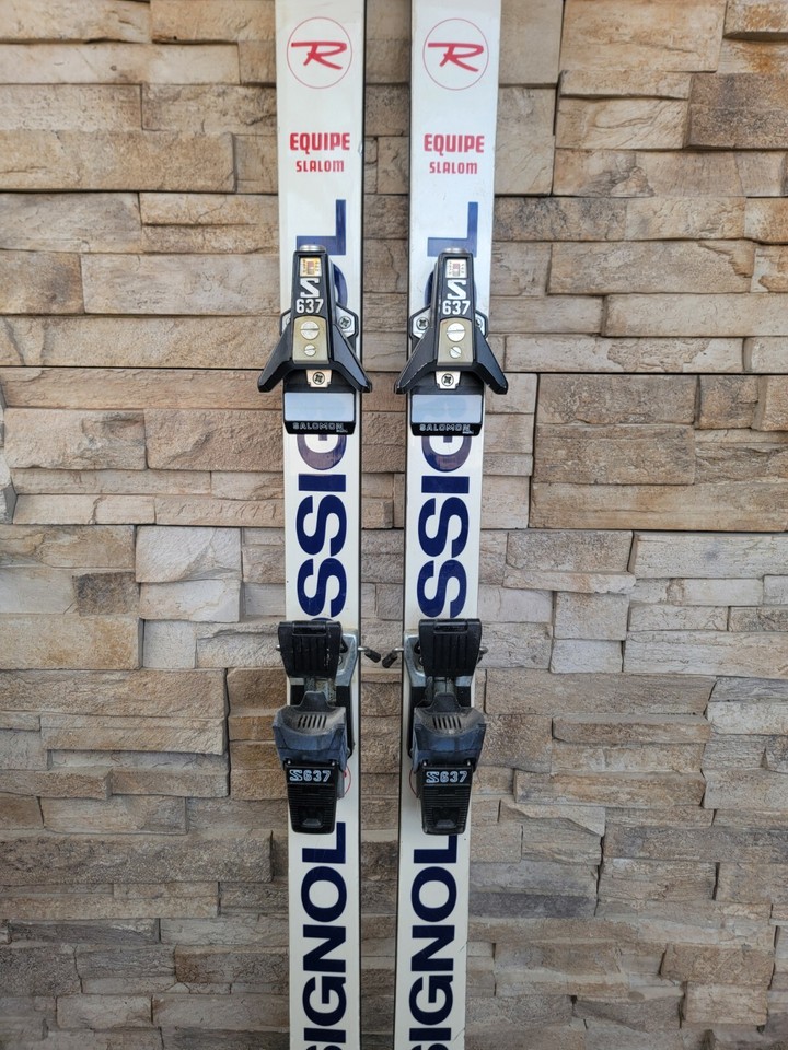 Vintage Rossignol Equipe Slalom Skis 185cm | eBay