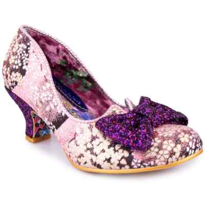 Irregular Choice DAZZLE RAZZLE PINK FLORAL Women's Mid Heel Shoes | eBay