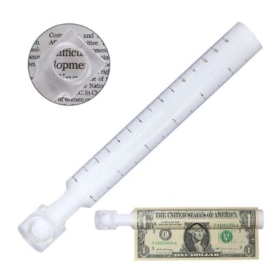 3x Magnification Ruler Magnifier Acrylic Magnifying Bar Magnifying ...