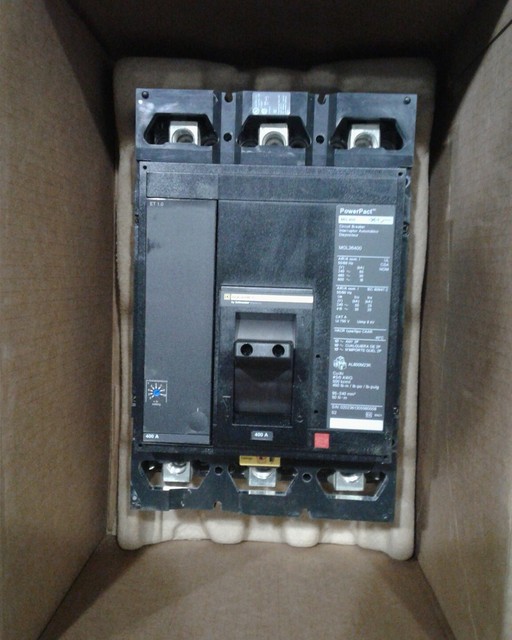 Square D MGL36400 3 Pole 400 Amp 600v Circuit Breaker for sale online ...