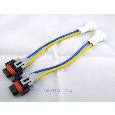 H8 Plug-N-Play Headlight Fog Light Bulb Heavy Duty Wire Harness Socket ...
