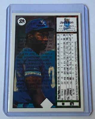 1989 Upper Deck #221 Bo Jackson Double Back Error Card | eBay