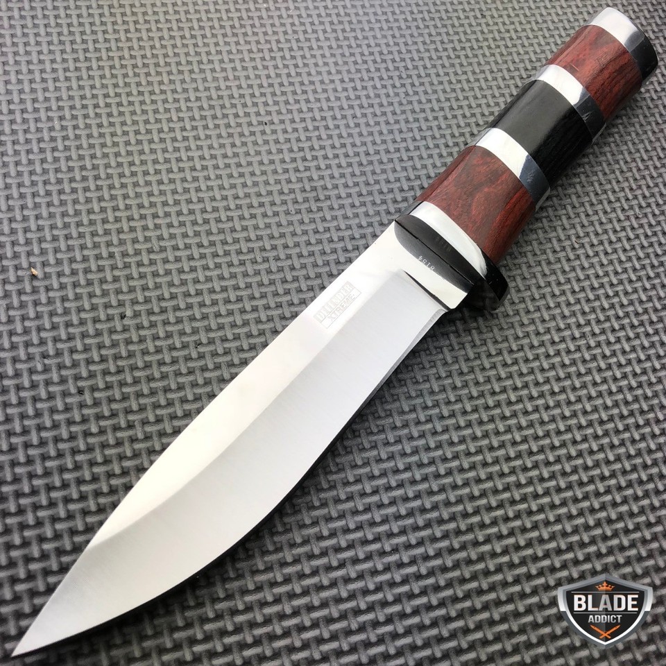 10" Survival Tactical Fixed Blade Hunting Fishing Camping Outdoor Knife ...