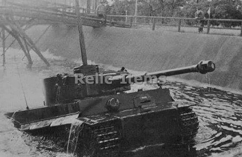 WW2 Picture Photo Dive armoured fighting vehicle Tiger Tank with a ...