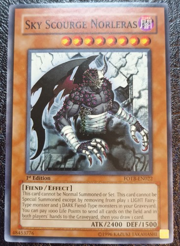 Yu-Gi-Oh! Sky Scourge Norleras FOTB-EN022 1st Edition Super Rare | eBay