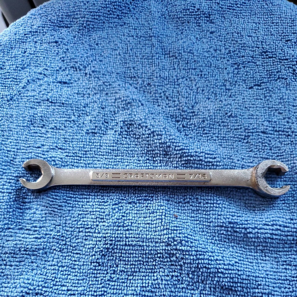 Craftsman Double End Flare Nut Line Wrench 7/16” x 3/8” made in USA ...