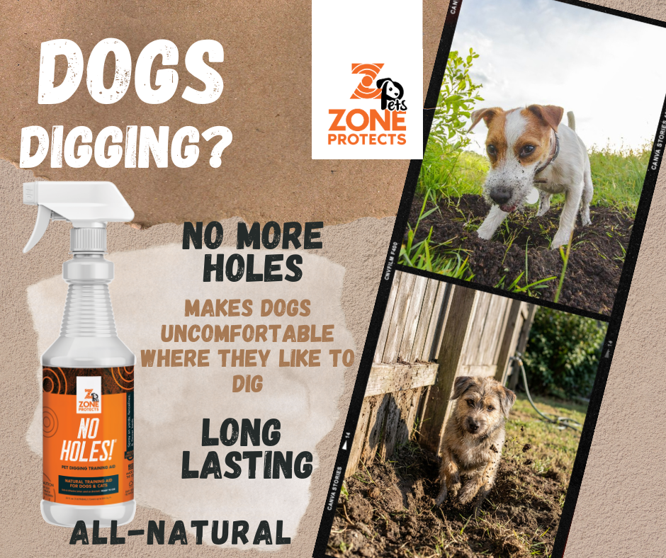 Stop Dogs Digging Yard Spray No Holes 32oz Dog Digging Deterrent for ...