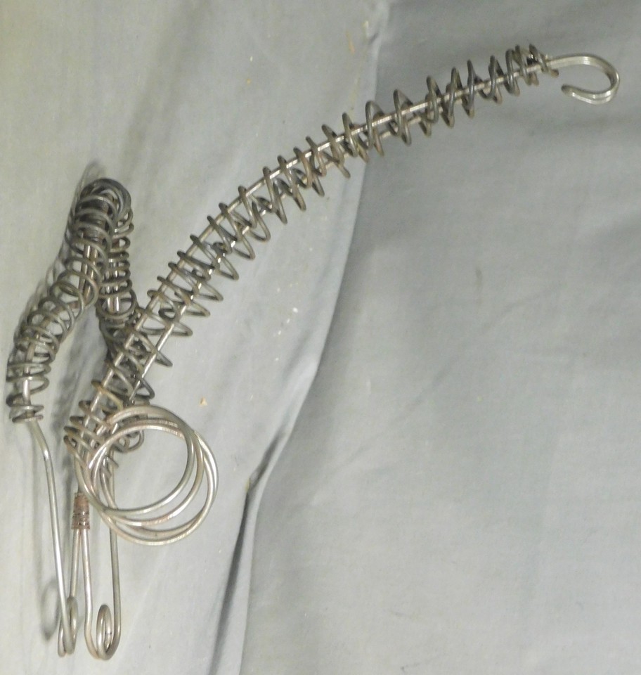 Bizarrely Phallic Antique Victorian Twist Wire Shop Bell Spring Mount ...