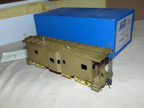 ALCO MODELS O BRASS 2 RAIL PITTSBURGH & LAKE ERIE CABIN CAR BAY CABOOSE ...