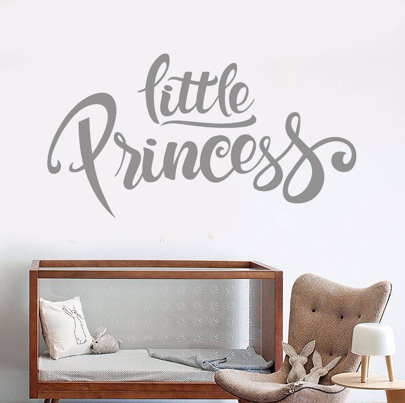 Vinyl Wall Decal Little Princess Words Nursery Girls Room Decor ...