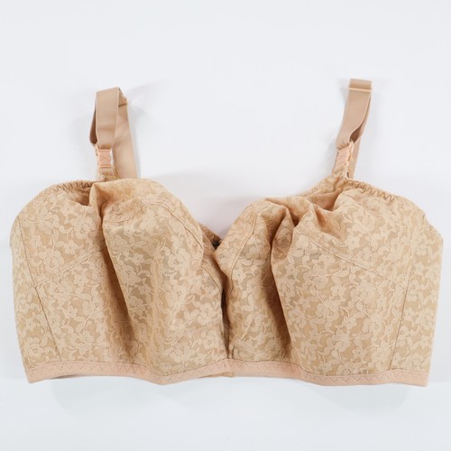 New Jeunique Bra Sz 46II Soft Cup Style J3195 Beige Lace Full Coverage ...