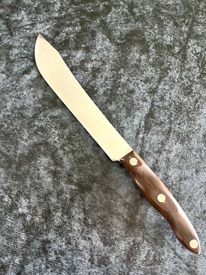 Cutco 1022 Butcher Knife USA No.22 Nice Brown Marbled Rosewood Handle ...