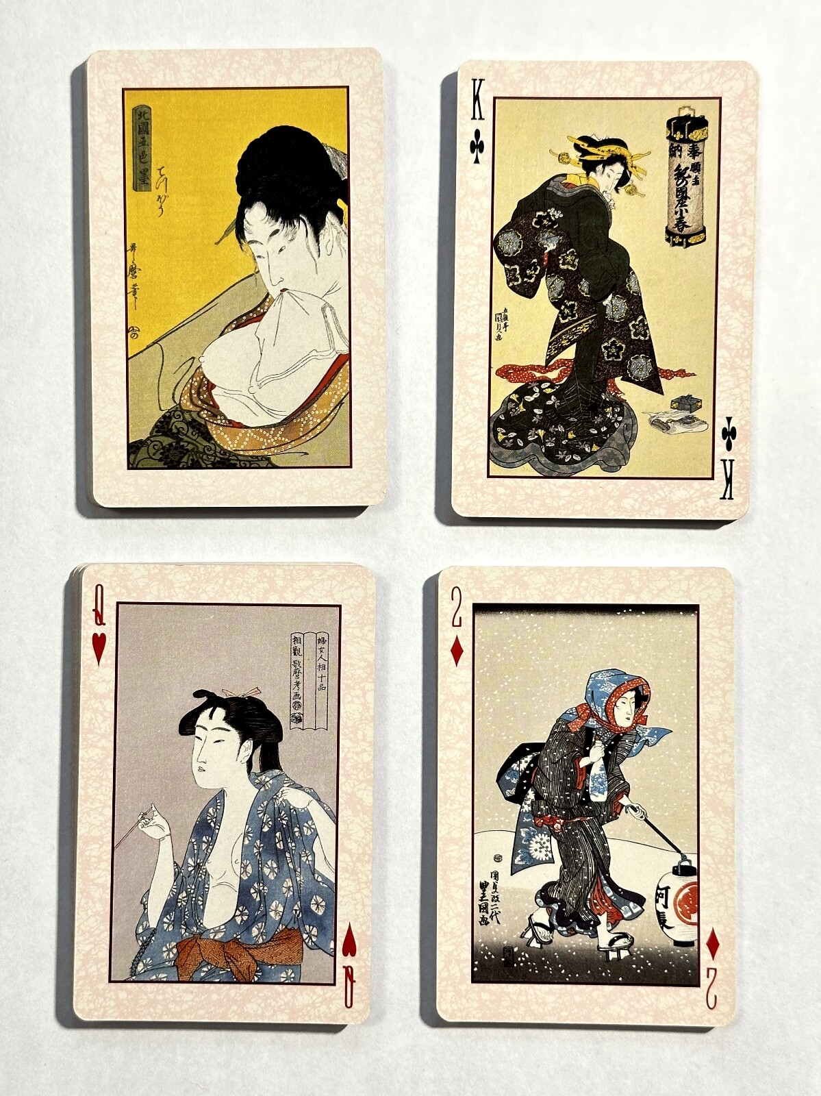 Rare Japanese Geisha - Angel Ukiyo-E Playing Cards in Hardcover Box | eBay