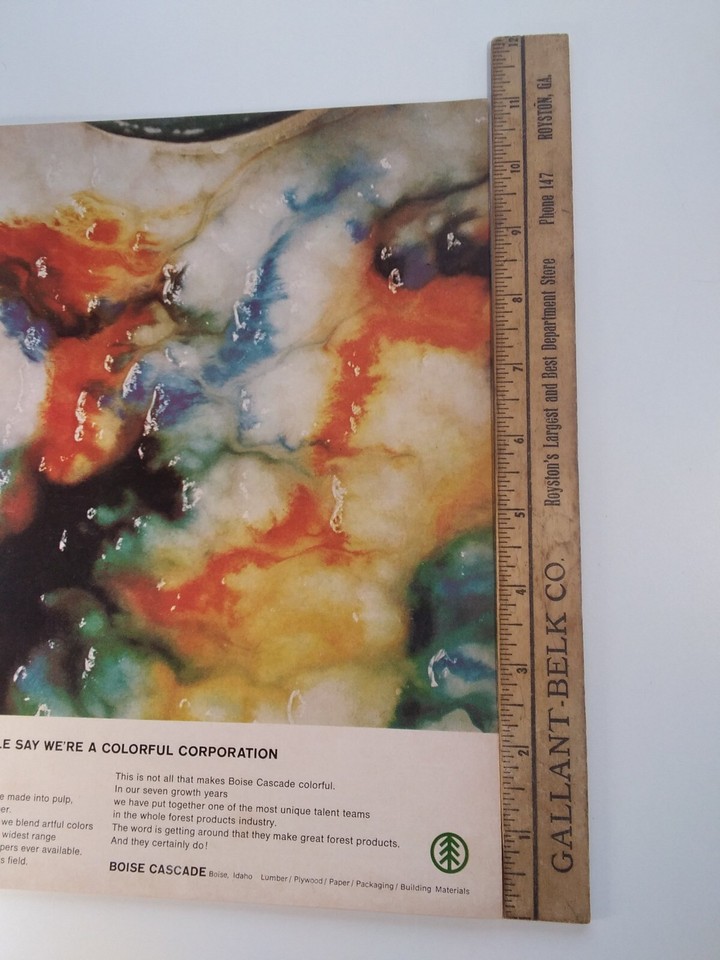 Boise Cascade Print Ad Original Rare Vtg 1964 Madmen Paper Color | eBay