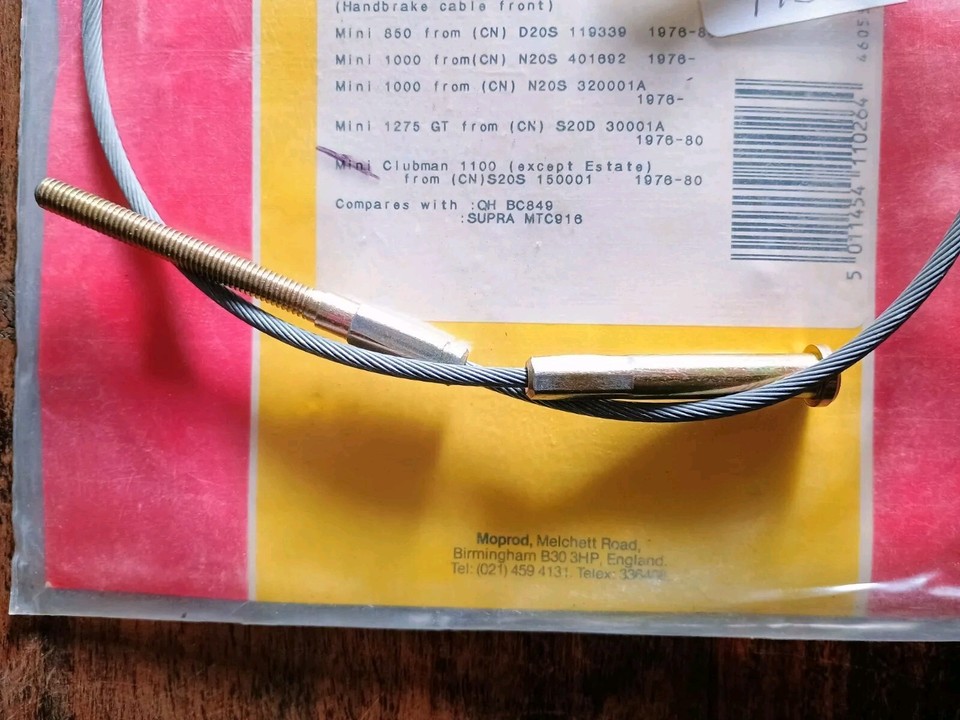 HANDBRAKE CABLE - AUSTIN MINI & 1275GT & CLUBMAN (1976-83) - CLASSIC | eBay