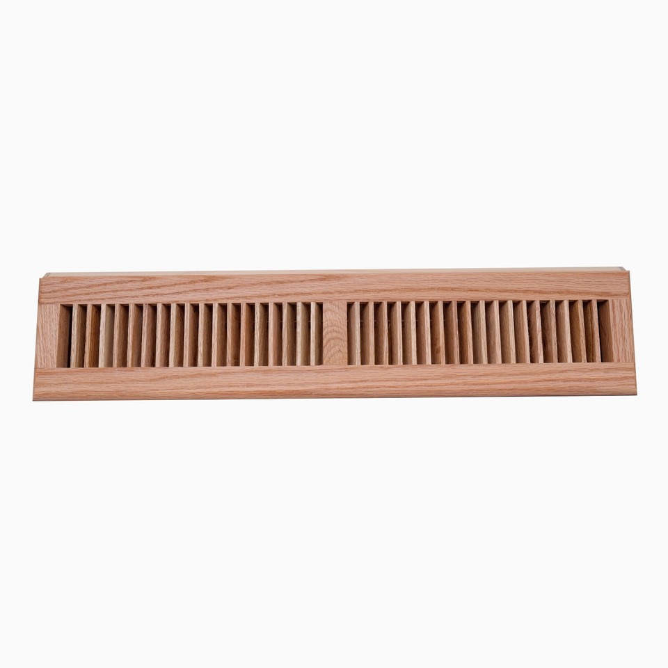 Wooden Baseboard Floor Register | Return Air Grille | Decorative Air ...