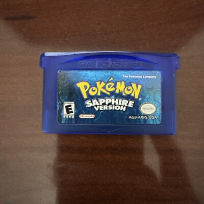 Pokemon: Sapphire GBA (Game Boy Advance, 2003) *New Battery* Authentic ...