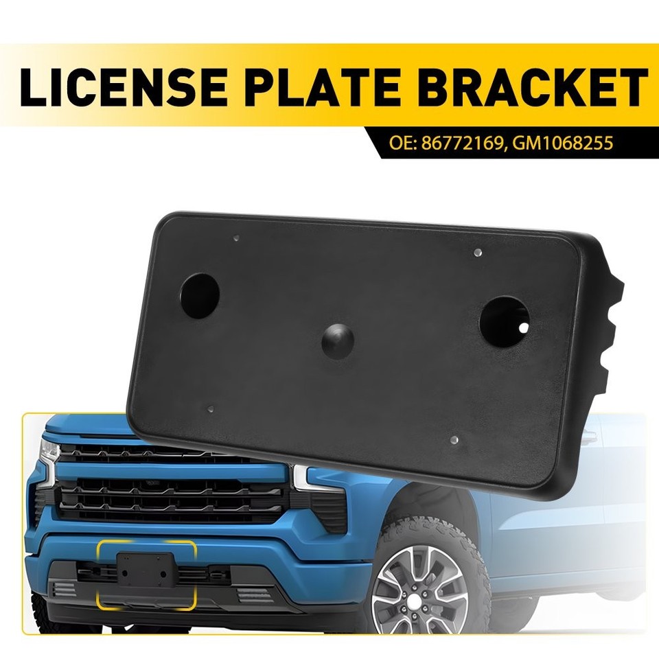 Front License Plate Bracket For 2022 2023 2024 Chevy Silverado 1500 ...