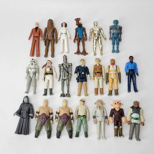 Vintage Kenner Star Wars lot of 20 loose figures Chewbacca Layla 1977 ...