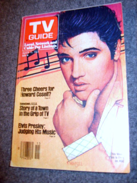 SET 8 ELVIS PRESLEY TV GUIDE COLLECTOR COVERS SPECIAL F/X COVER 1983 ...