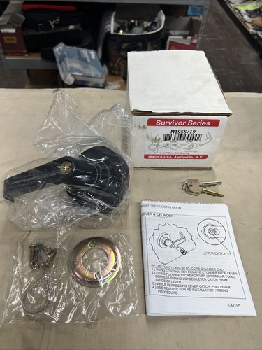 Marks Exterior Exit Trim Lever Grade1 Lock Black M195S/19E W-Keys | eBay