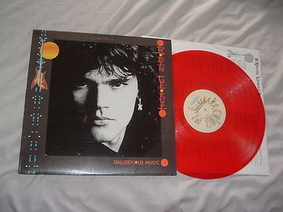 ROBIN GEORGE Dangerous Music '85 RED !!vinyl Catchy UK HAIR metal BON ...