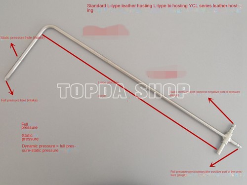 6mm/8mm/10mm L-shaped pitot tube anemometer Digital micromanometer ...